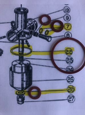 Villiers Carburetor Gaskets Genuine British Seagull Parts | eBay Australia