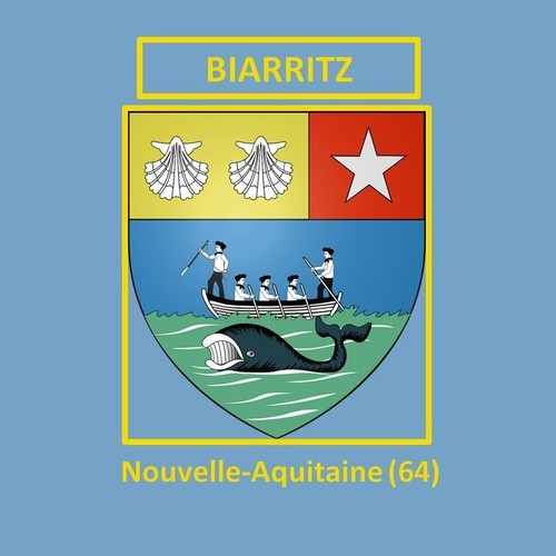 MAGNET - BLASON / COAT OF ARMS - BIARRITZ - NOUVELLE AQUITAINE (64 ...