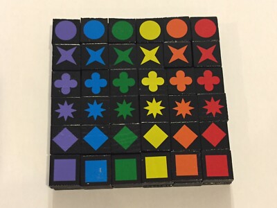 Qwirkle TRAVEL Edition Replacement Tiles, Sold Per Each, U-Pick; 3/4 ...