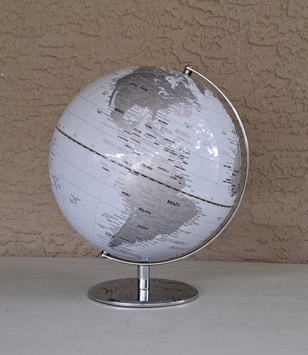 World Globe 360 Degree Rotating Education Cartography Map 12" Diameter ...