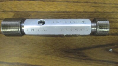 Go & No Go Thread Plug Gage Set 1-1/16"-18 UNEF-2B | eBay