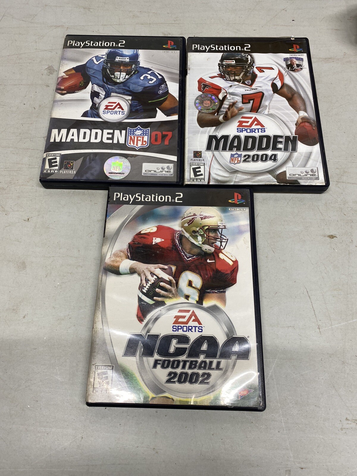 Football Playstation 2 Games NCAA Football 2002 2004 Madden 07 PS2 Lot ...
