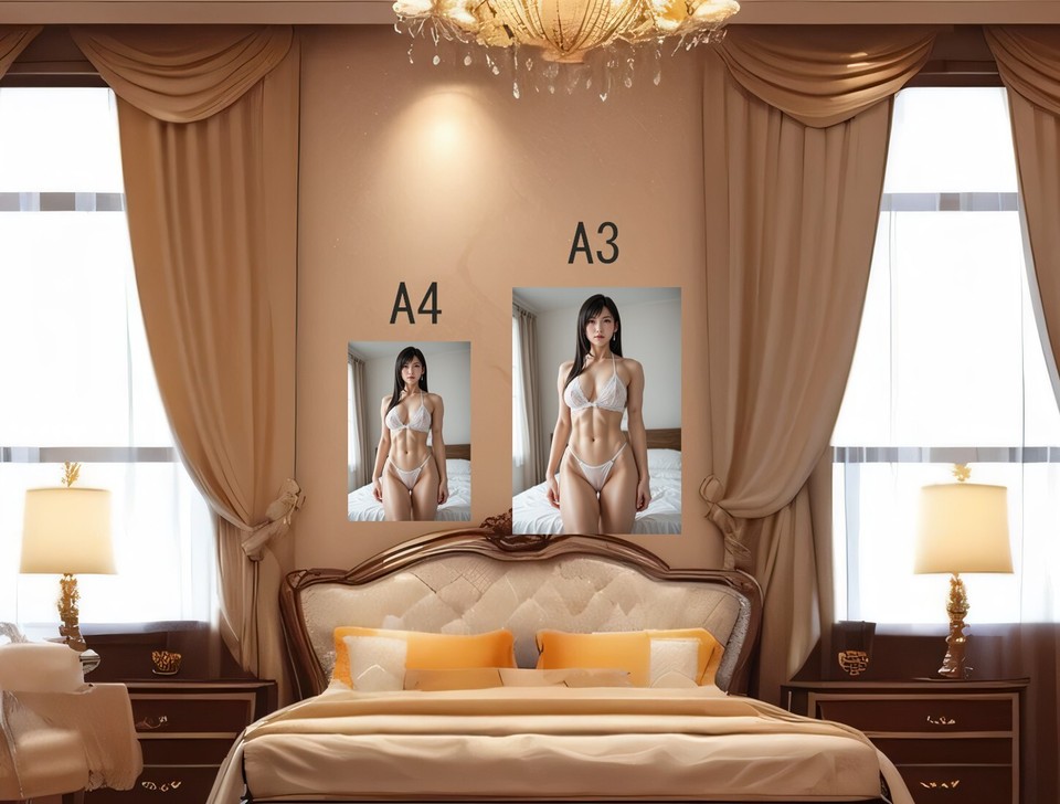 [Final Fantasy] Tifa Real Photo Girl paper Poster Wall Art Home Decor ...