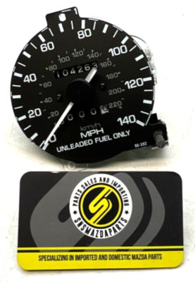 90-97 Mazda Miata MX5 Speedo ODO Odometer Gauge Speedometer Dash ...