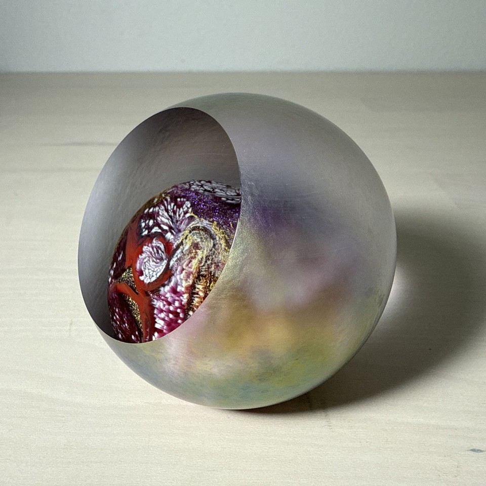 Art Glass Eye Studio GES Paperweight 3” | eBay