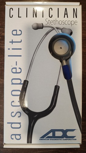 ADC Adscope-Lite 619RB Clinician Stethoscope Adult 30" Royal Blue | eBay