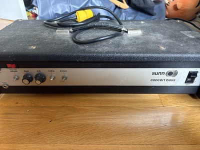 Sunn Concert Bass Amp Head 1970s Rare Solid State Vintage Guitar | eBay