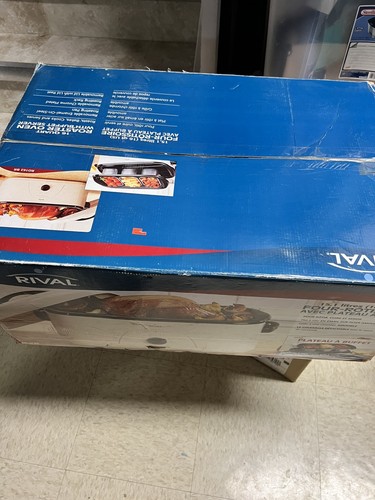 RIVAL 16 QT QUART ROASTER OVEN WITH BUFFET SERVER RO161-B 16LB Turkey ...