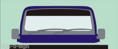 CUSTOM SUNSTRIP ADD YOUR TEXT TO THIS FORD TRANSIT GRAPHICS DECALS ...