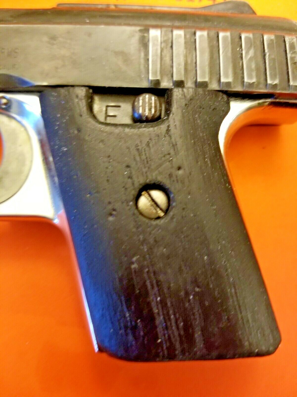 Raven / Phoenix Arms MP25, MP-25, P25, P-25 Black Wood Grips (Lg ...