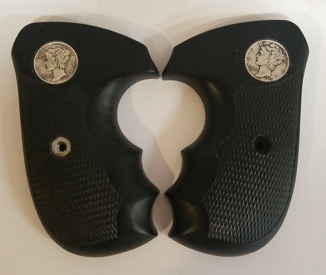 Rock Island M200 pistol grips black plastic with mercury dimes and ...