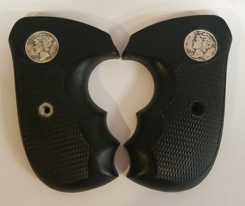 Rock Island M200 pistol grips black plastic with mercury dimes and ...