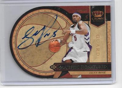 JALEN ROSE 2010 PANINI CROWN ROYALE AUTOGRAPH AUTO #164/199 -RAPTORS ...