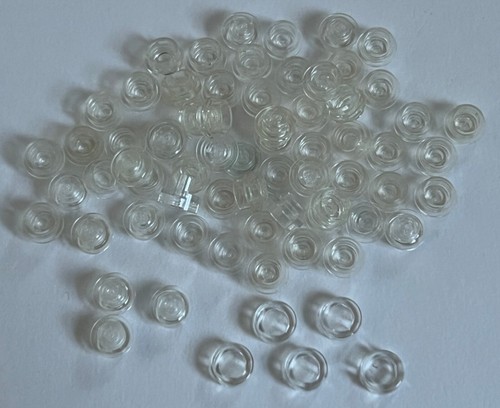 LEGO Lot of 70 Transparent Clear 1x1 Round Plate Stud Parts | eBay