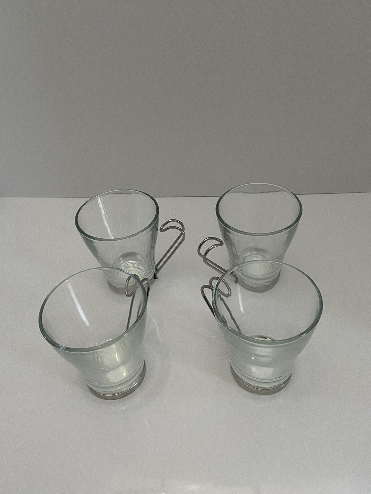 Bormioli Rocco Oslo Cappuccino Cup With Stainless Steel Handle Set Of 4 ...