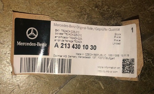 2017 2018 MERCEDES E300 E400 E43 BRAKE BOOSTER PART# 2134300330 ...