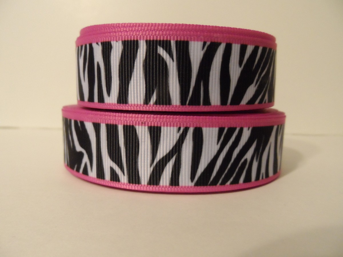 Pink And White Zebra Print Border Cute Rectangle Pink And White Photo