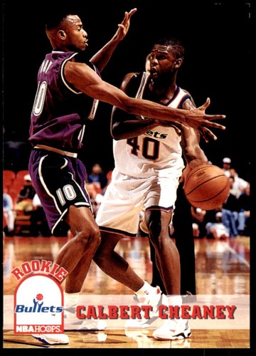 1993-94 NBA Hoops Basketball Card Calbert Cheaney Rookie A Washington ...