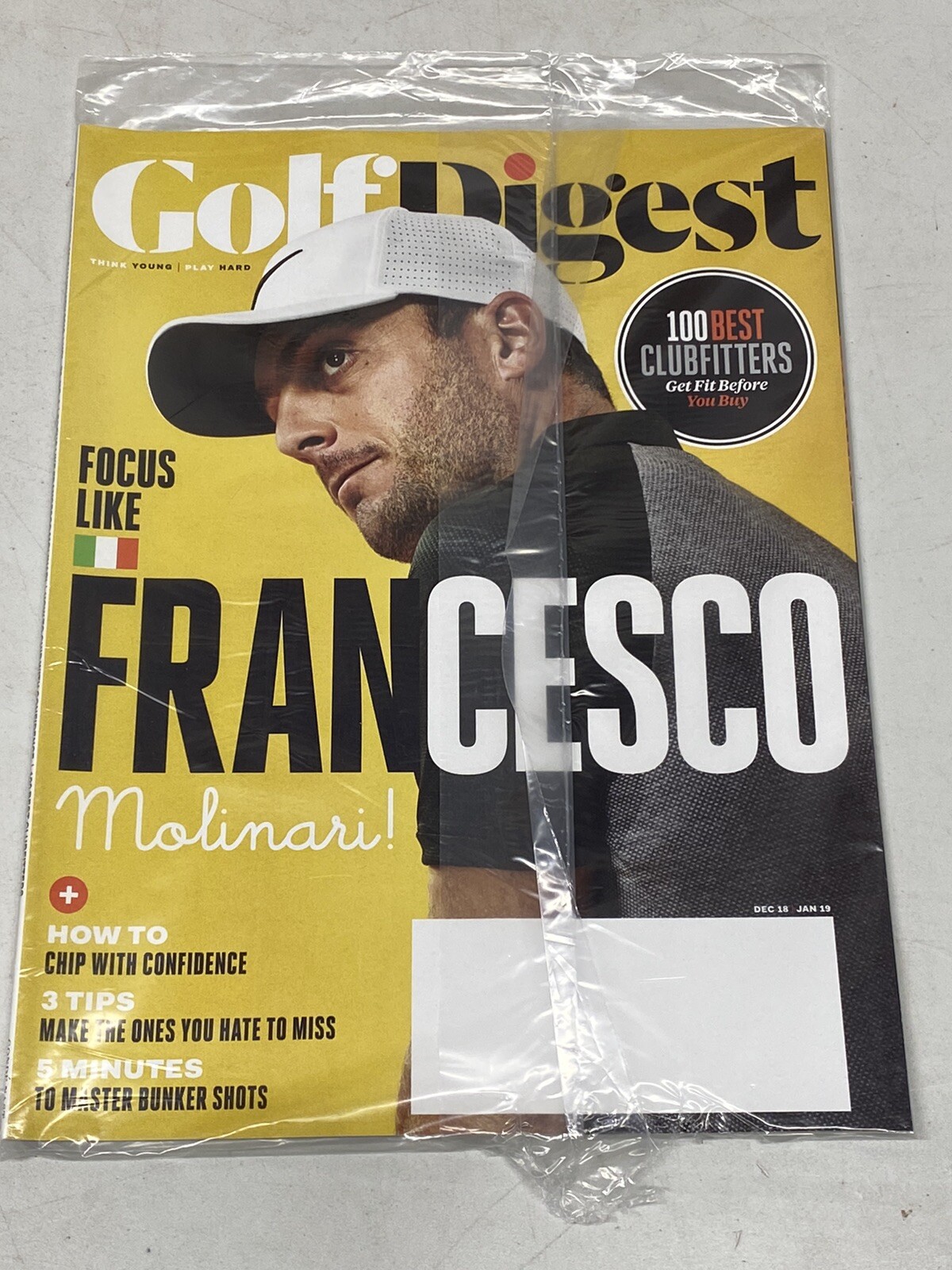 NEW Golf Digest December 2018 January 2019 FRANCESCO MOLINARI Factory ...