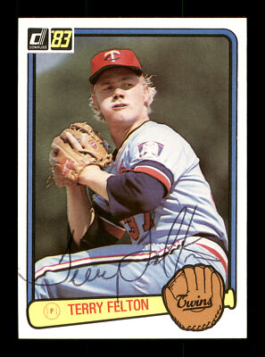 Terry Felton Auto Autographed Signed 1983 Donruss Card #354 Twins ...