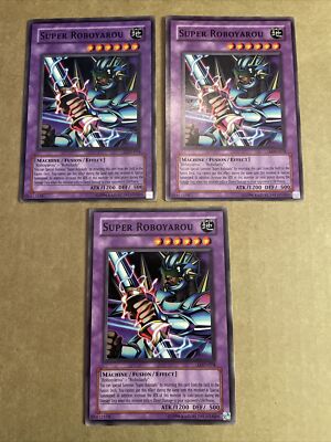 3x Super Roboyarou - LOD-074 - Common - Unlimited Edition YuGiOh | eBay