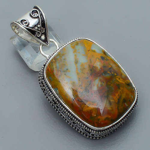 Natural Rhyolite Jasper 925 Sterling Silver Fine Art Pendant1.95 ...