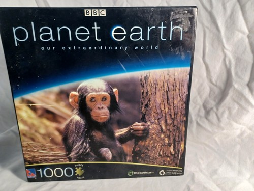 BBC Planet Earth 1000 Piece Jigsaw Puzzle - Male Chimpanzee Uganda. New ...