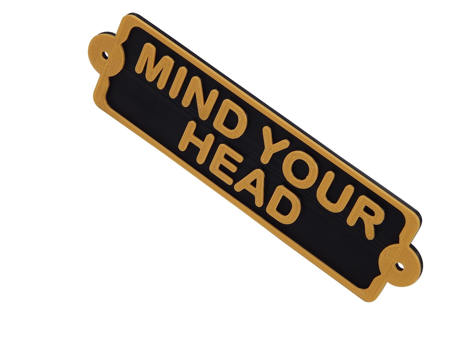 Plastic Mind Your Head Door Sign Irish Door & Cellar Warning Hanging ...