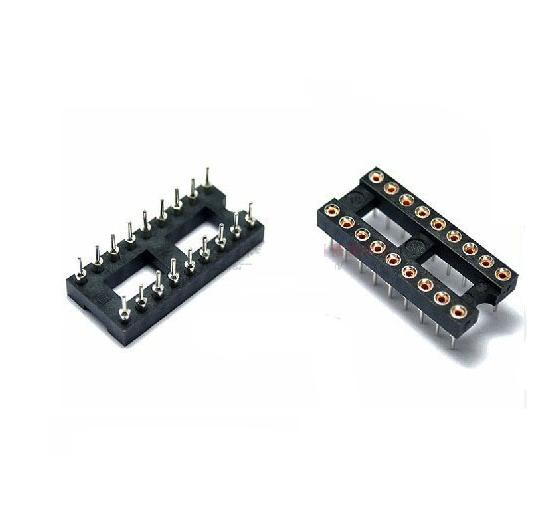 10pcs 18Pin DIP SIP Round IC Sockets Adaptor Solder Type gold plated ...