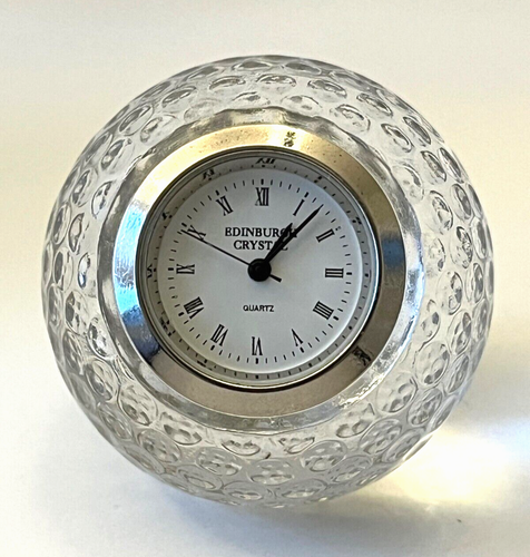 Edinburgh Crystal Clock - Golf Ball Style (1.5-inch diameter) | eBay