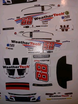 2025 Shane Van Gisbergen Weathertech Daytona 1/64 Peel& Stick Decals | eBay