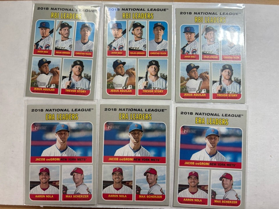 2019 topps heritage League Leaders Lot Of 24 Cards | eBay