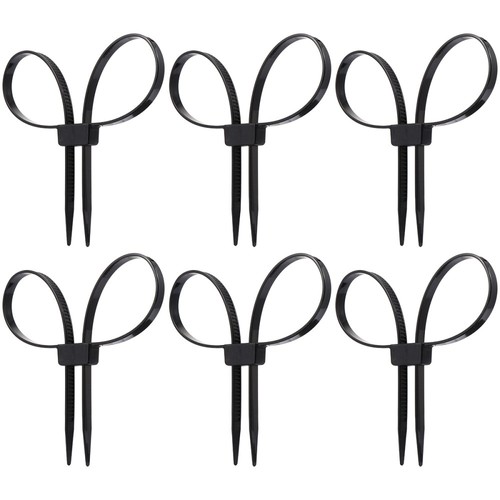 6Pcs Extra Heavy Duty Zip Ties Double Locking Nylon Cable Ties Sturdy ...