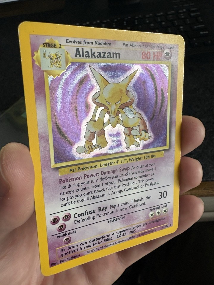 Alakazam Base Set Holo Pokemon Card | eBay UK