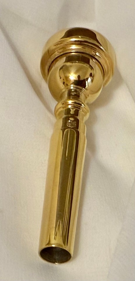 BACH 1 90s Lrg Ltr Trumpet mthp 22 throat 24 backbore GOLD PLATE SCREW ...