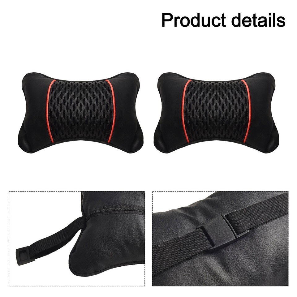 Cushion Pad Pillow Black Car Pillow Car Styling Neck Rest Travel Pillow ...
