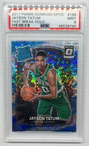 2017-18 Donruss Optic Jayson Tatum Fast Break Holo Prizm Rookie RC #198 ...