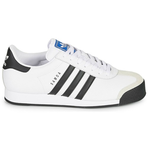 Adidas originals SAMOA white/black leather trainers- Free & Fast ...