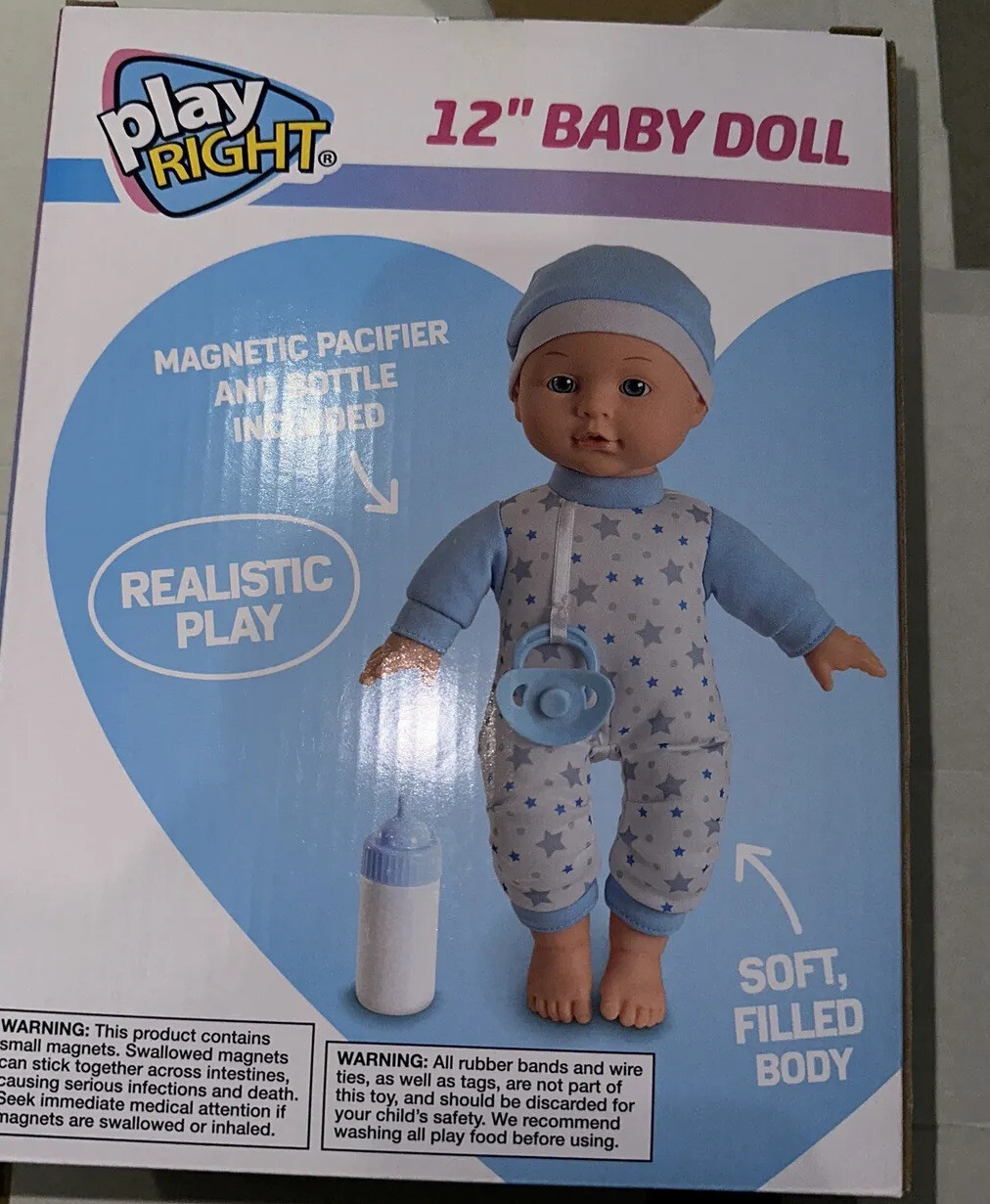 GIGO Dream Collection 12" Baby Bella Doll W Pacifier & Bottle 3 Flower ...