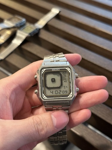 Vintage Seiko G757-5030 Silverwave James Bond DIGIBORG MGSV Watch As Is ...