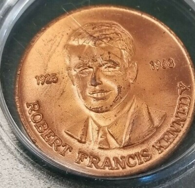 Vintage - 1968 Encased Robert Kennedy Penny - K 291 | eBay Australia