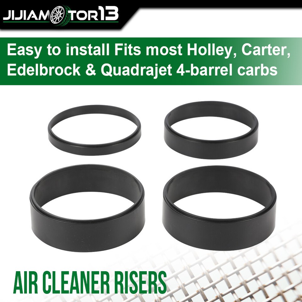 Air Cleaner Spacer Plastic Fits Edelbrock Holley Riser 1-1/2" 4PCS Kit ...