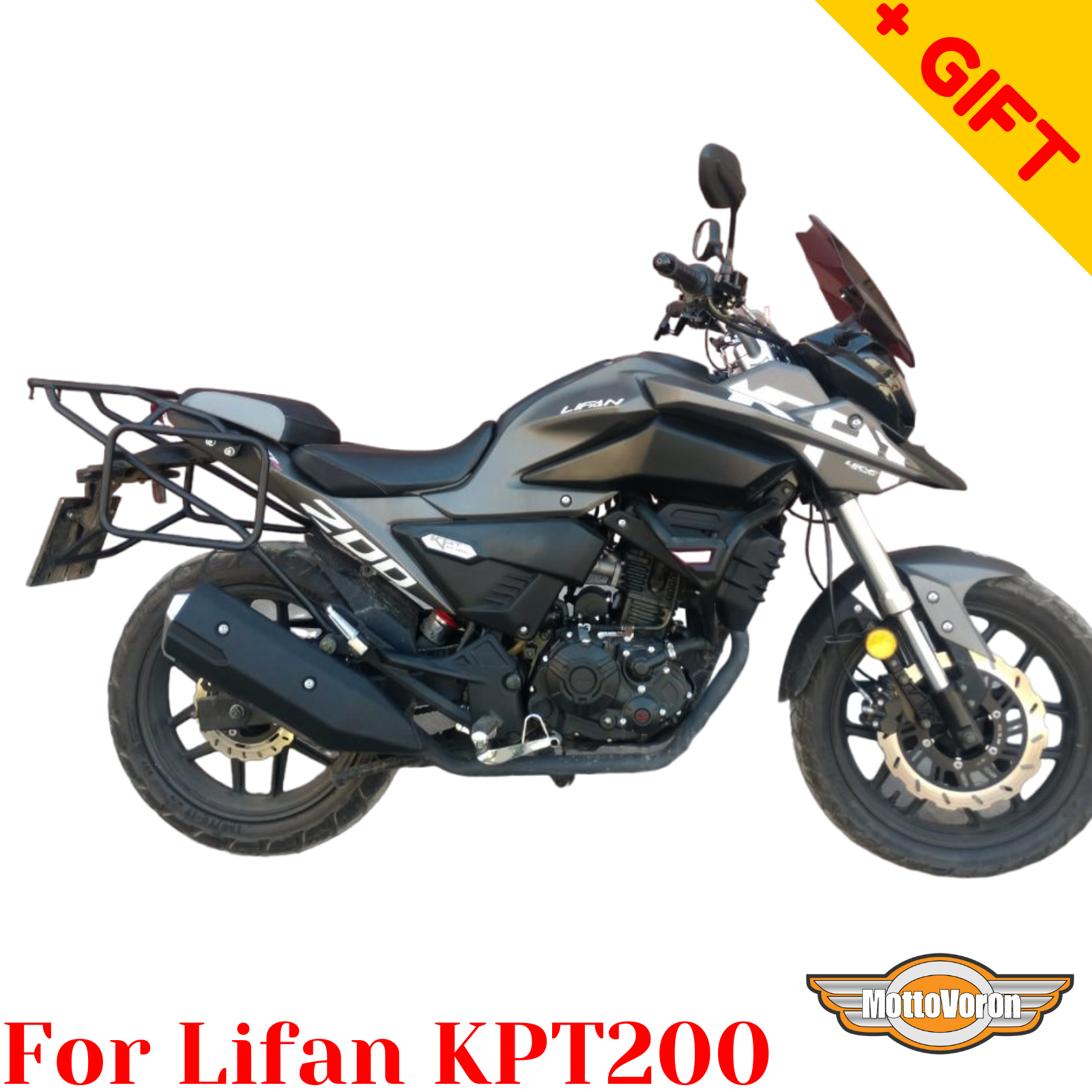 Lifan KPT 200 Multifunctional Luggage Rack System Side carriers for soft bags | Black | Right ...