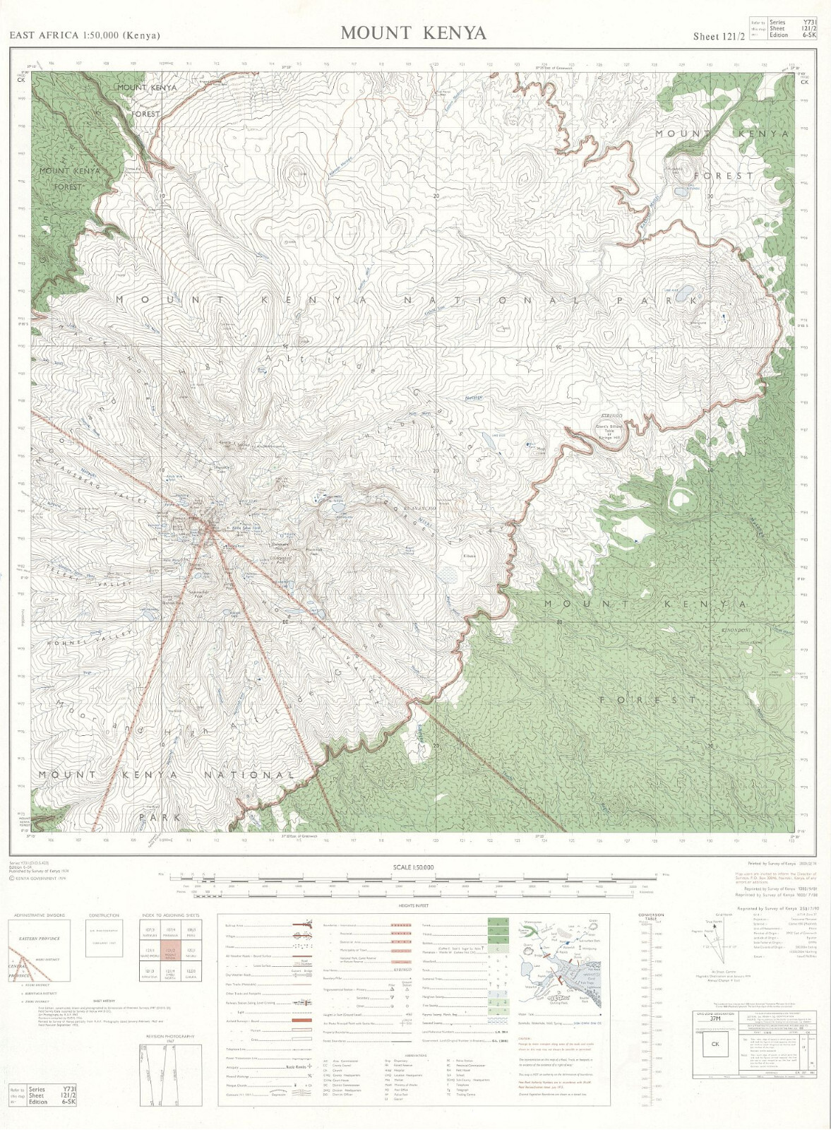 Mount Kenya Map