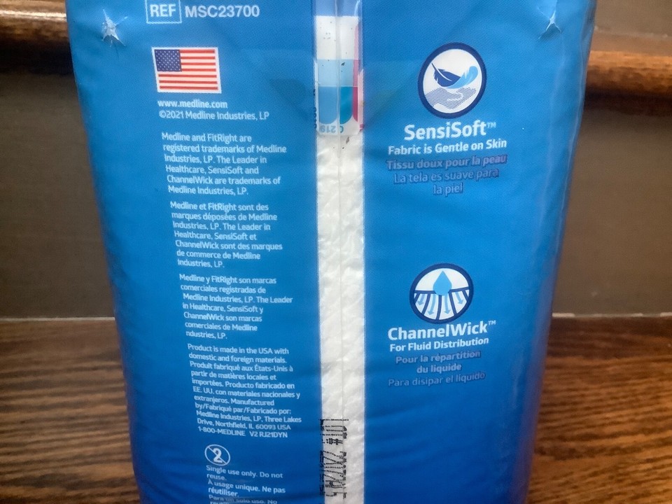 Medline FitRight XXL Ultra Adult Incontinence Underwear Pull Up (4 - 12 ...