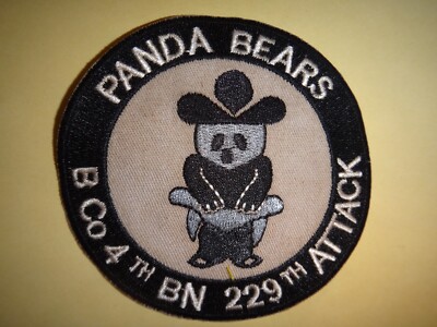 US Army 229th Aviation Regiment 4th Battalion Company B "PANDA BEARS ...