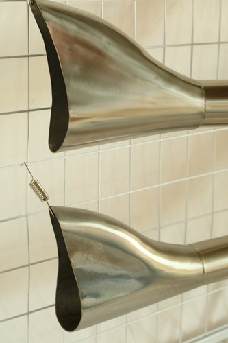 2 into 2 Fishtail Pipes Exhaust for Harley Shovelhead | Multicolor ...