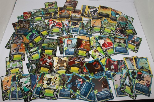 Ben 10 Collectible Card Game Trading Cards Bulk Lot Bandai 115 Cards ...