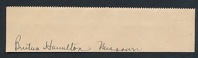 1924 BRUTUS HAMILTON Olympic Legend Vintage Autograph (Died 1970) | eBay