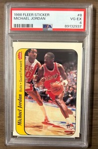 Michael Jordan 1986 Fleer Sticker #8 Base Price Guide - Sports Card ...